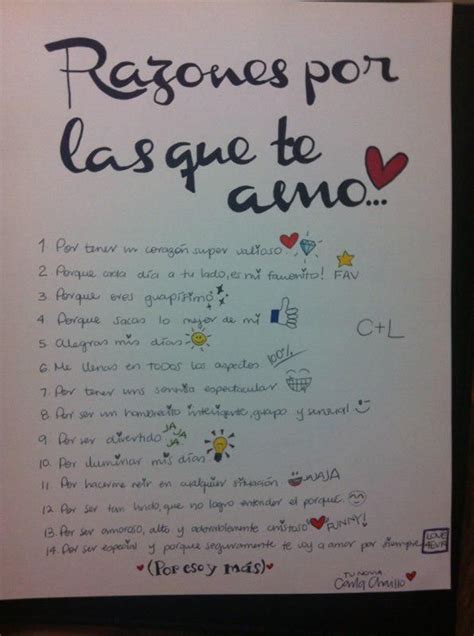 Love Letter Reasons Boyfriend Love 4ever Handmade Regalos