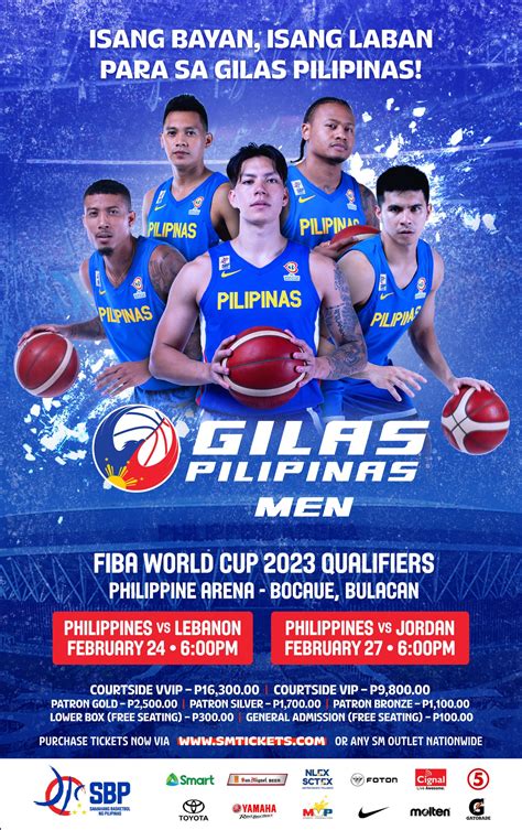 FIBA Asia Championship Smart Gilas Schedule Gilas Pilipinas Basketball