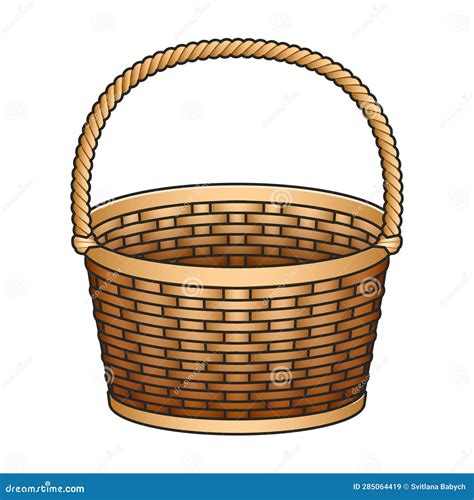 Icono Vectorial De Cesta Icono De Vector De Color Aislado En La Cesta