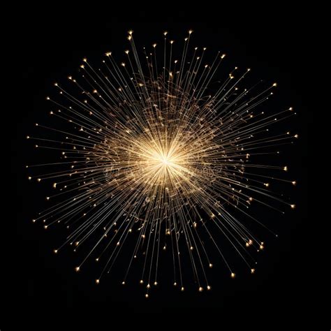 Fuegos Artificiales Sobre Fondo Negro Encender El Cielo Fuegos