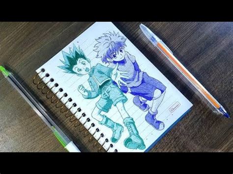 Anime Drawing How To Draw Gon And Killua Step By Step Youtube