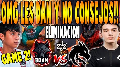 Boom Vs Team Spirit Game Bo Eliminacion Pakazs Vs Yatoro Pgl