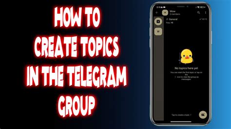 How To Create Topics In The Telegram Group Youtube