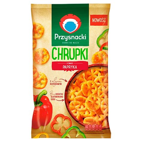 Przysnacki Chrupki o smaku papryka 120 g Zakupy online z dostawą do