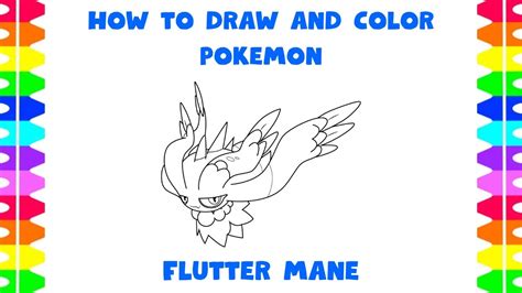 How To Draw Pokemon Flutter Mane L Drawing Video Pokemon Flutter Mane