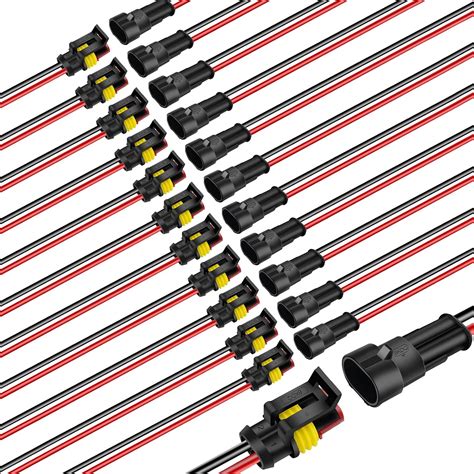 Buy 2 Pin Waterproof Electrical Connector 1 5mm Series Terminal