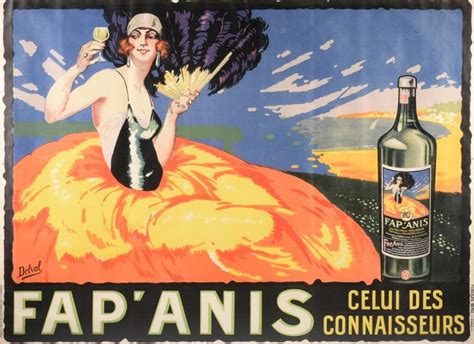 Lot A FAP ANIS LIQUEUR ADVERTISEMENT POSTER FROM THE ORIGINAL BY