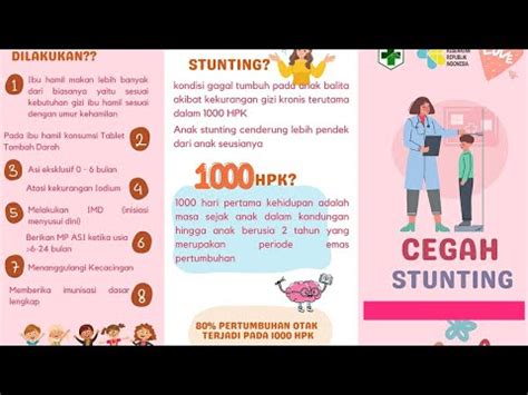 Promosi Kesehatan Stunting Dengan Media Leaflet Dan Presentasi YouTube