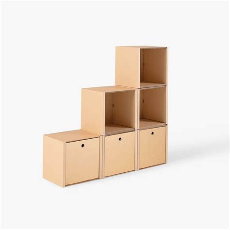 Stufenregal Klein 3 Schubladen Hoch Natur Stair Shelves Shelves