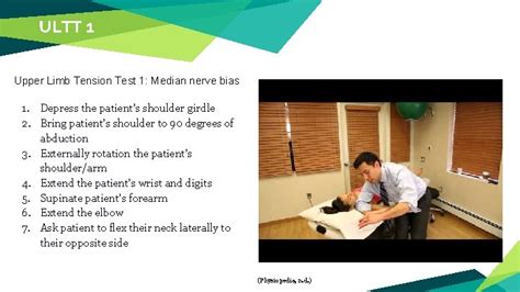 Upper Limb Tension Test ULTT Note All Upper