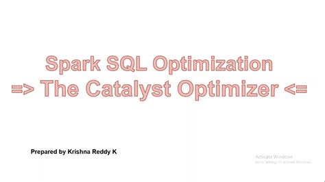 Spark Interview Questions Spark SQL Optimization Catalyst