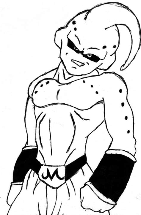 M Larbild Majin Buu Fr N Dragon Ball Z Skiv Ut Gratis P Malarbilder Se