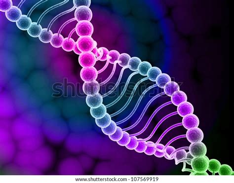 Digital Illustration Dna Structure D On Stock Illustration