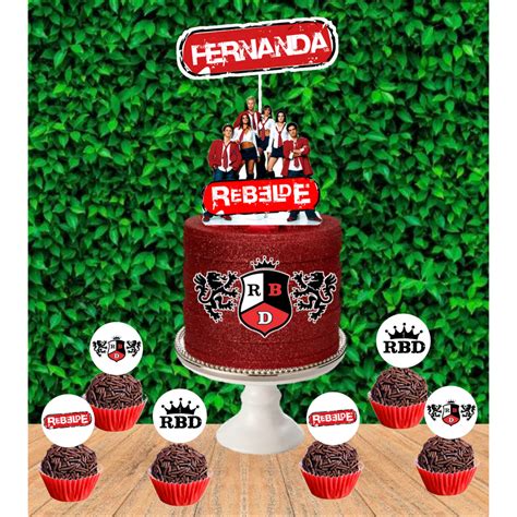 Topo De Bolo Rbd Rebelde 15 Toppers De Docinhos Shopee Brasil