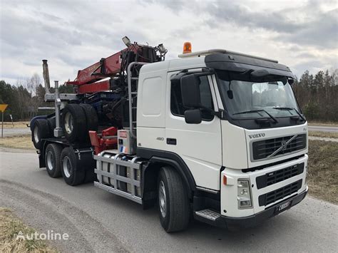 Ciężarówka do przewozu drewna VOLVO FM 480 KM 6x4 Z Dzwigiem Diebolt