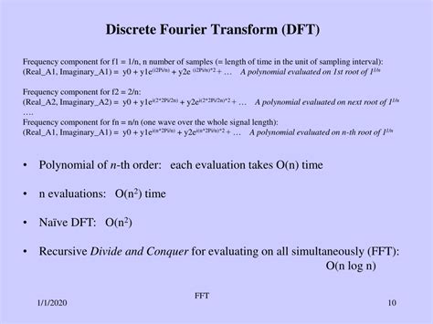 ppt polynomial multiplication with discrete fourier transform fast fourier transform