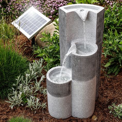 Solar Garten Dekobrunnen Smart Fountain Mit Akku Solarversand De
