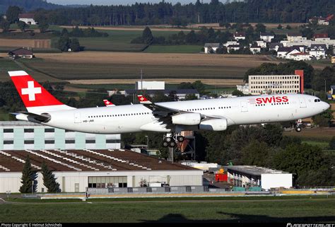 HB JMI Swiss Airbus A340 313 Photo By Helmut Schnichels ID 506949