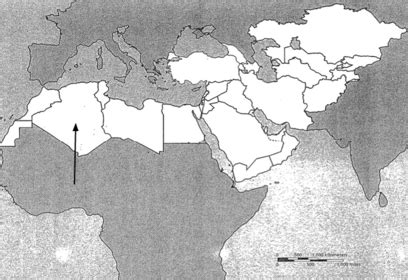 NORTH AFRICA SOUTHWEST ASIA AND CENTRAL AFRICA MAP POLITICAL