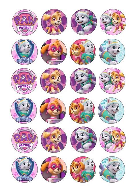 Paw Patrol Edible Cupcake Images Cupcake Toppers D2F Paw Patrol