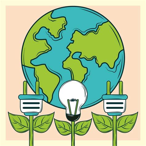 Planeta De Energ As Renovables Vector En Vecteezy
