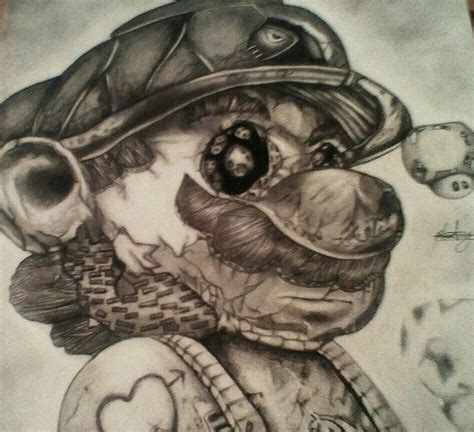 Cascada Santuario Apenas Mario Dibujo A Lapiz Preferir Disparar Galaxia
