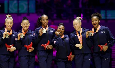 US Women S Gymnastic Team Win Historic World Championship Title