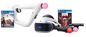PS4 Shooter Bundle 5 Items VR Headset CUH ZRV1 Farpoint Aim