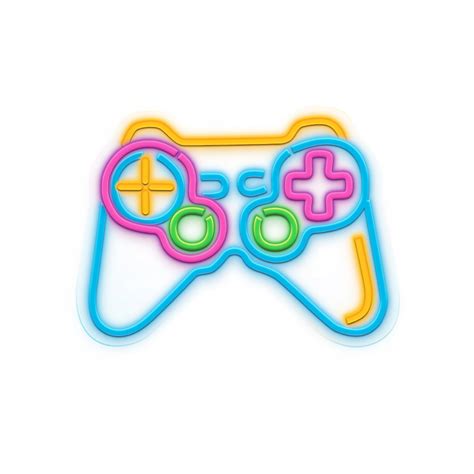 Neon Pad Do Gry Gamepad Gamer Dla Gamera Gracza Ozdoba Do Pokoju Na