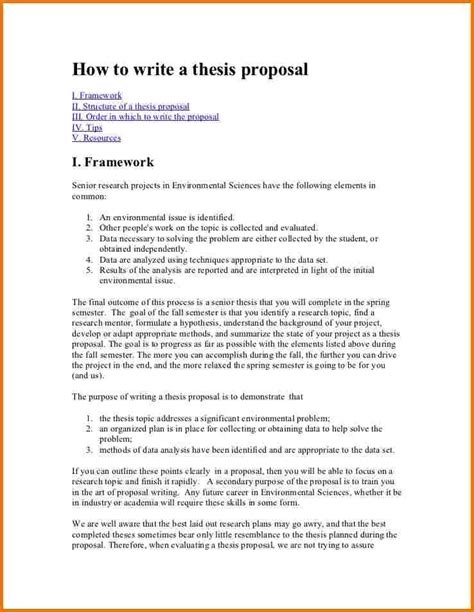 Thesis Project Proposal Template Thesis Title Ideas For College