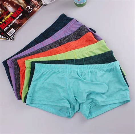 Clever Menmode Sexy Mens Underwear Cotton Boxer Shorts Fashion Elephant Nose Underpants Man Long