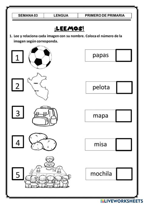 Leemos Palabras Con M Y P Worksheet