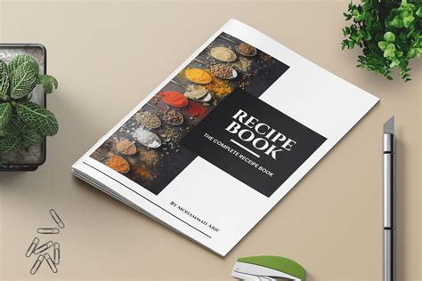 Recipe Book Brochure Template Or Cookbook Magazine Layout