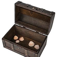 Shelfmade Kleine Schatztruhe Holz 22 X 14 X 14 Cm Geschenk Truhe