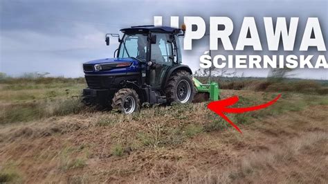 Nowy Nabytek Uprawa ścierniska glebogryzarką Farmtrac 6075EN Bomet