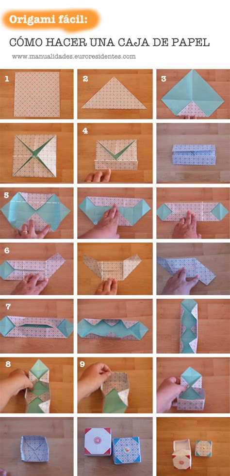 Manualidades Cómo hacer una caja de papel en 1 minuto