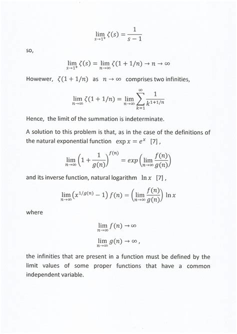 matematik behavior of the riemann zeta function near to 1