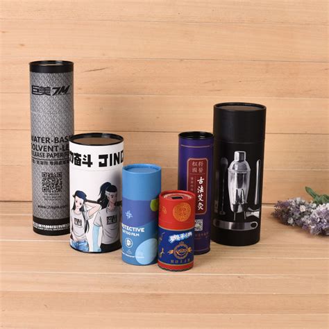 Custom Cardboard Tube Boxes Printed Cardboard Tubes For Food Garment