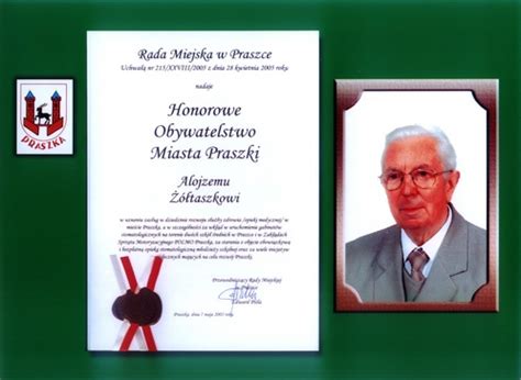 Honorowi Obywatele Praszki Urz D Miejski W Praszce