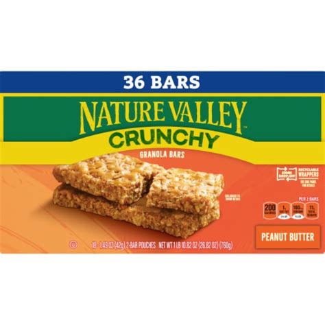 Nature Valley Peanut Butter Crunchy Granola Bars 18 Ct Kroger