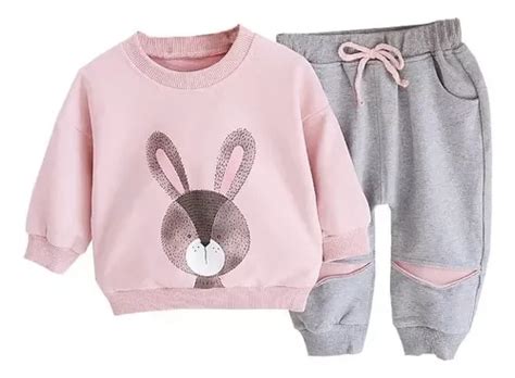Conjunto Niña Sudadera Conejo Y Pantalon 2 Pzas MercadoLibre