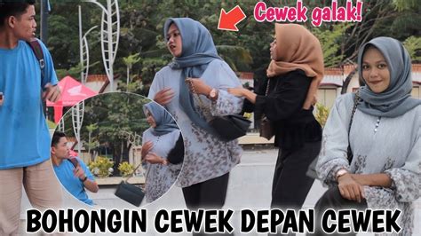 Uji Nyali Bohongin Cewek Depan Cewek Part Haikal Januardi Youtube