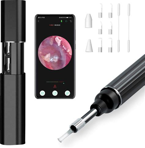 Otoscopio WiFi Cámara de oído TIMESISO 1080P FHD Lente Endoscopio