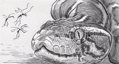 Burmese Python Drawing At PaintingValley Explore Collection Of
