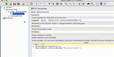 Json Jmeter Groovy Assert Keyword Is Not Causing Assertion Failure In