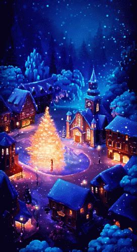 Xmas Village Winter Xmas Village Winter Snow Discover Share Gifs