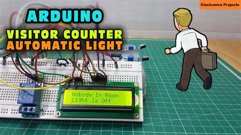 Bidirectional Visitor Counter Using Arduino Circuit Diagram