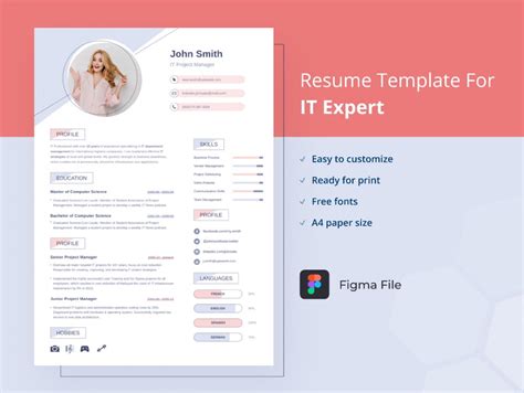 Resume Template Figma