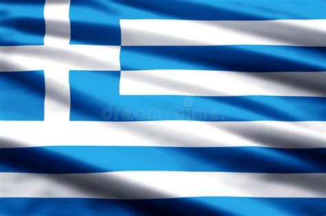 Ejemplo De La Bandera De Grecia Stock de ilustración Ilustración de