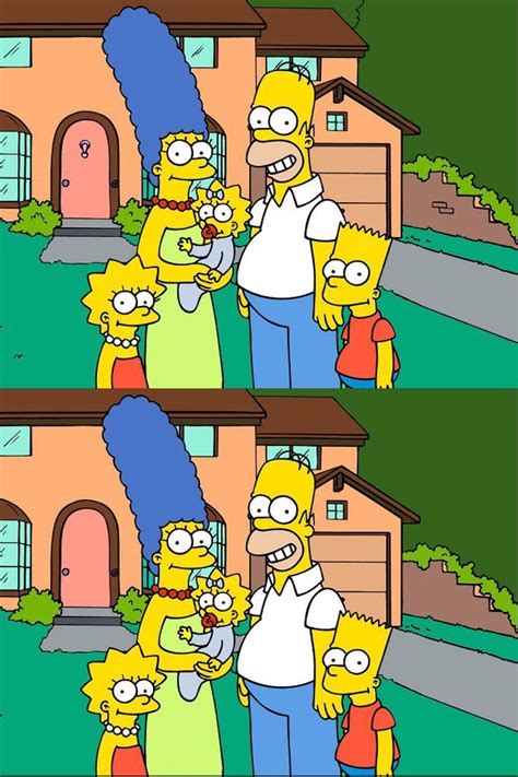 RESOLVEMOS Encuentra Las 7 Diferencias Con Los Simpsons